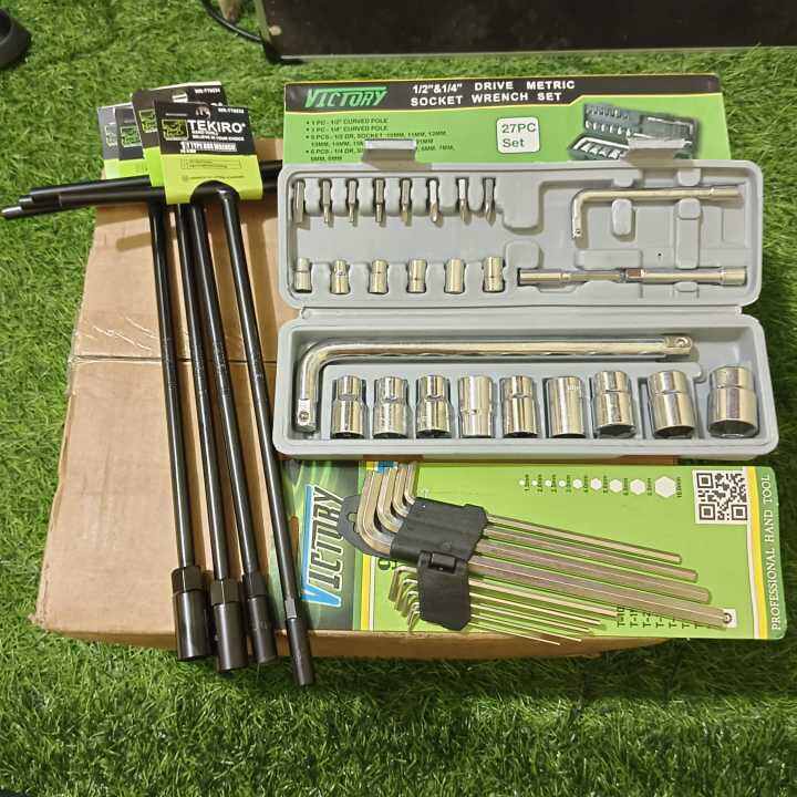 PAKET !!! Kunci Shock / Sok 27 Pcs + Kunci L Set 9 Pcs + Kunci T Paket ...