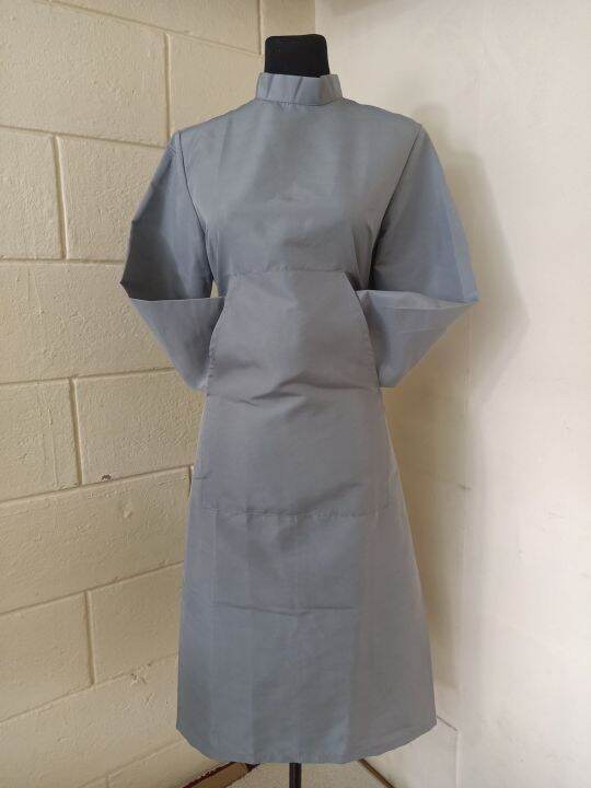 "ISO" Light Grey PPE Gown ONLY - Lab Gown - Isolation Gown (Washable ...