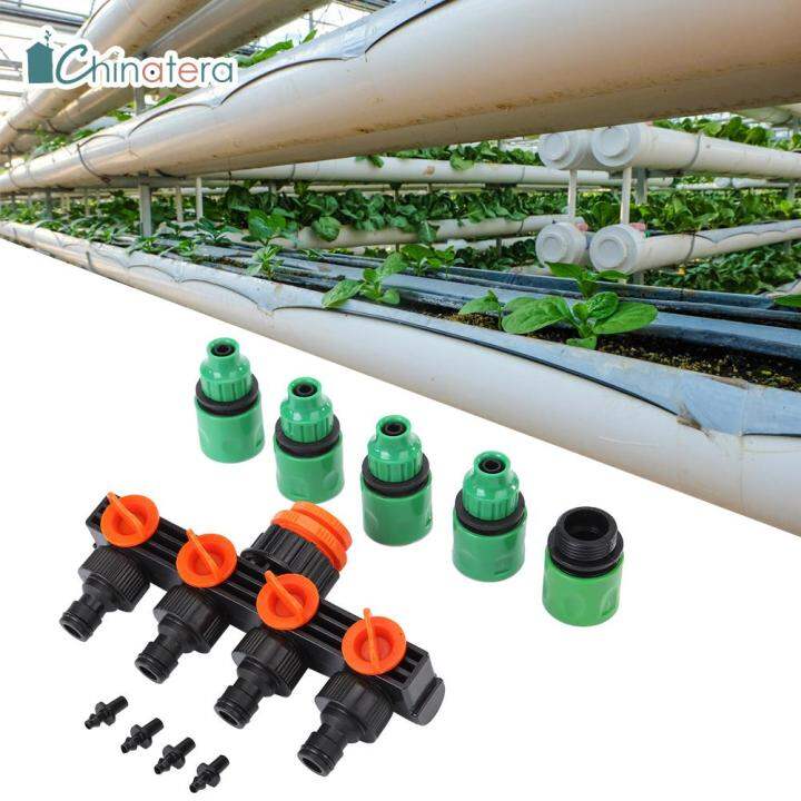 [Chinatera] Outdoor Lawn Garden Hose Splitters Irrigation Adapter 4-way ...