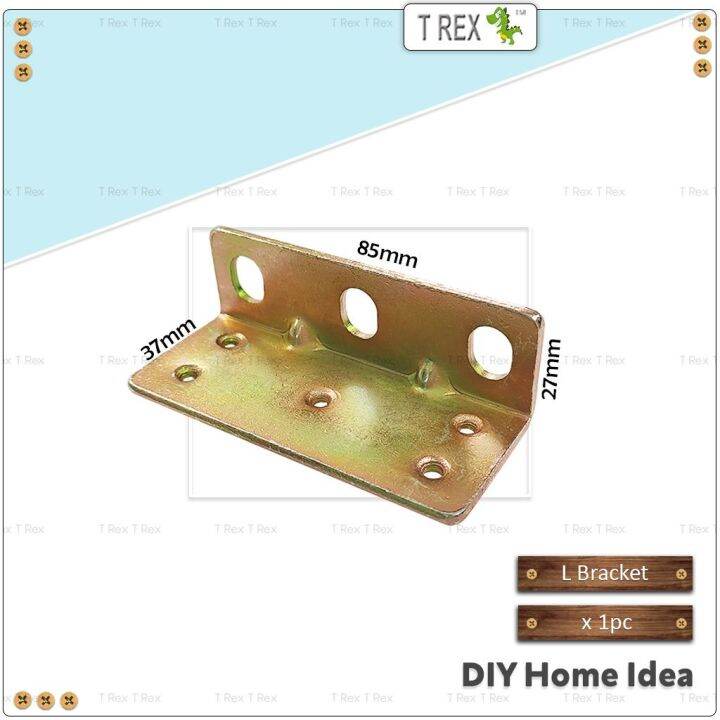 T Rex DIY Multi Wood Frame Furniture L Bracket / Angle L Bracket / L Brace / Furniture Connector ...