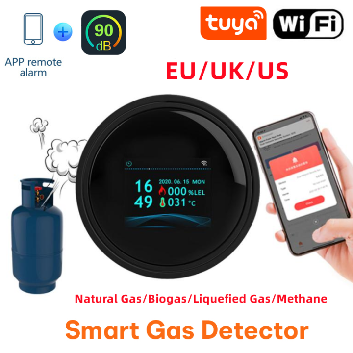 E Life Smart Store WiFi LPG GAS Leakage Natural Combustible Detector ...