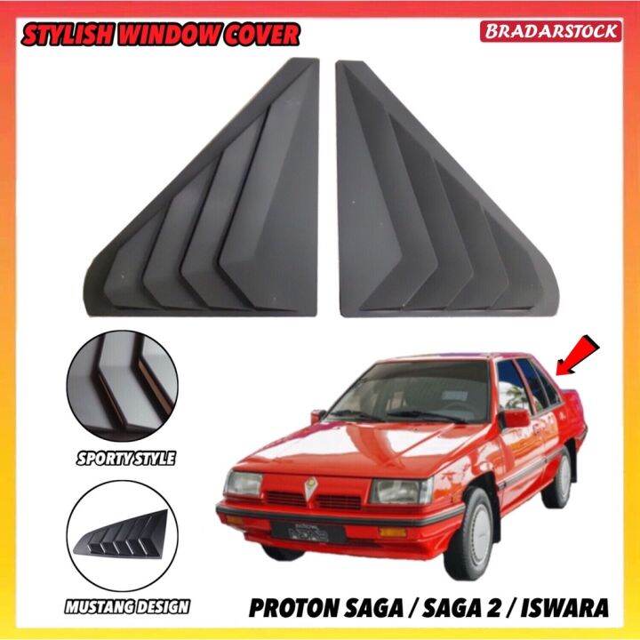 Proton Saga lama Iswara LMST Mustang Style Window Cover Sporty Saga ...
