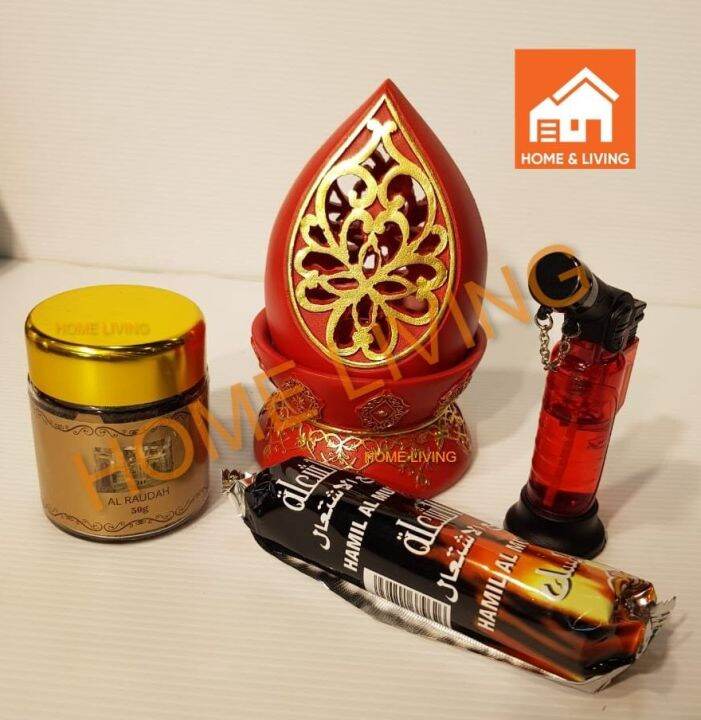 Arab Ceramic Incense Burner for Bakhoor - Single / Complete Mabkhara ...
