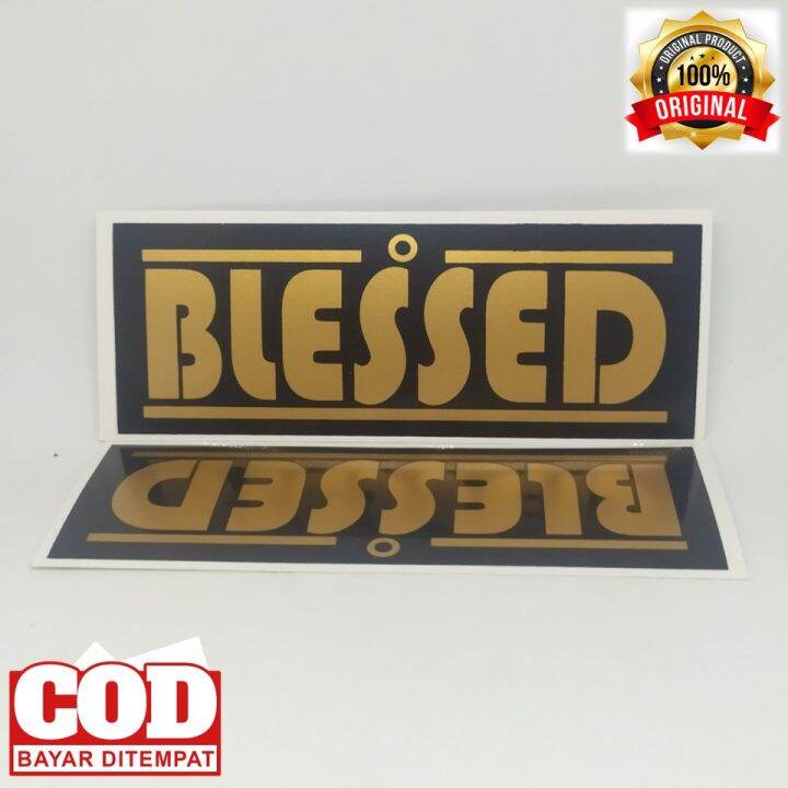 BLESSED , Stiker Rohani Blessed , Stiker Rohani Kristen , Stiker Motor ...