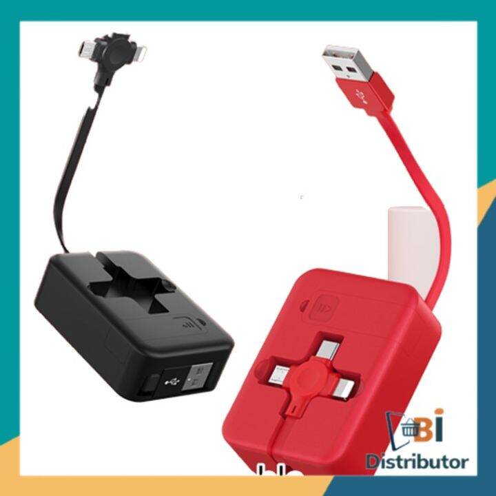 Kabel Pengisian Daya 3 IN 1 Charger Micro USB Tipe-C Fast Dengan ...