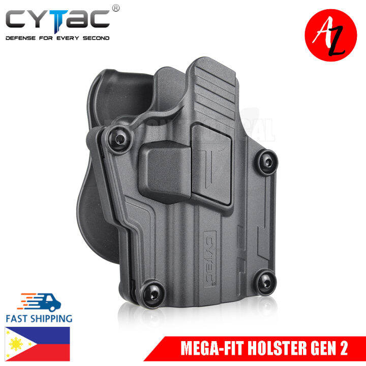 CYTAC NEW Mega-Fit Holster GEN 2 Tactical Case Fits With Red Dot/Laser ...