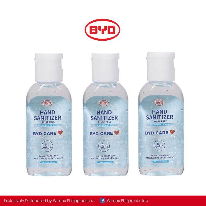 BYD Care Hand Sanitizer 50ml (Bundle of 3) | Lazada PH