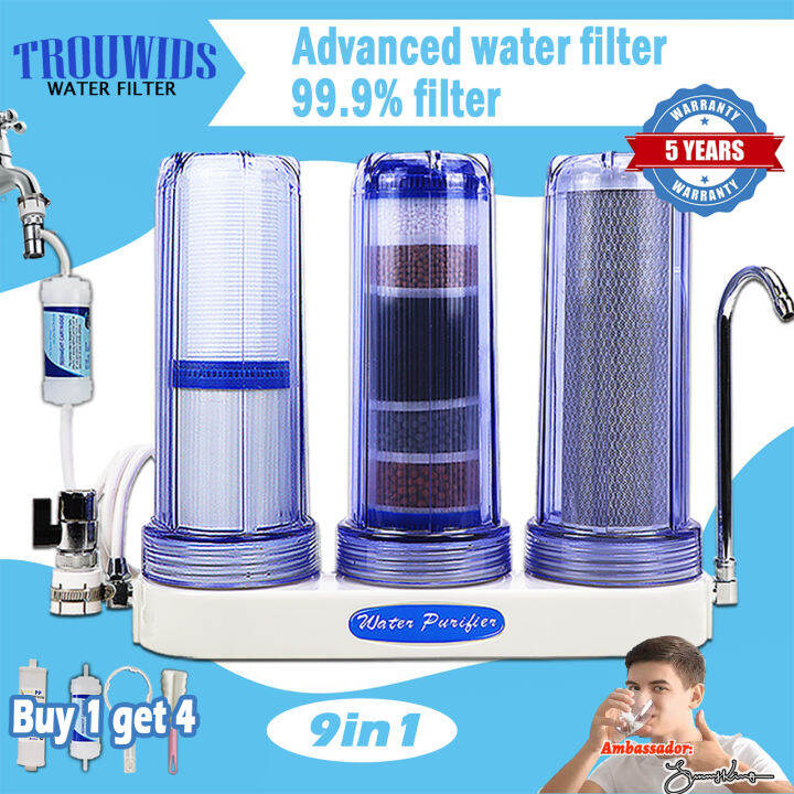 TROUWIDS Water Purifier Filter Water Filter Water Purifier 9 in 1 ...