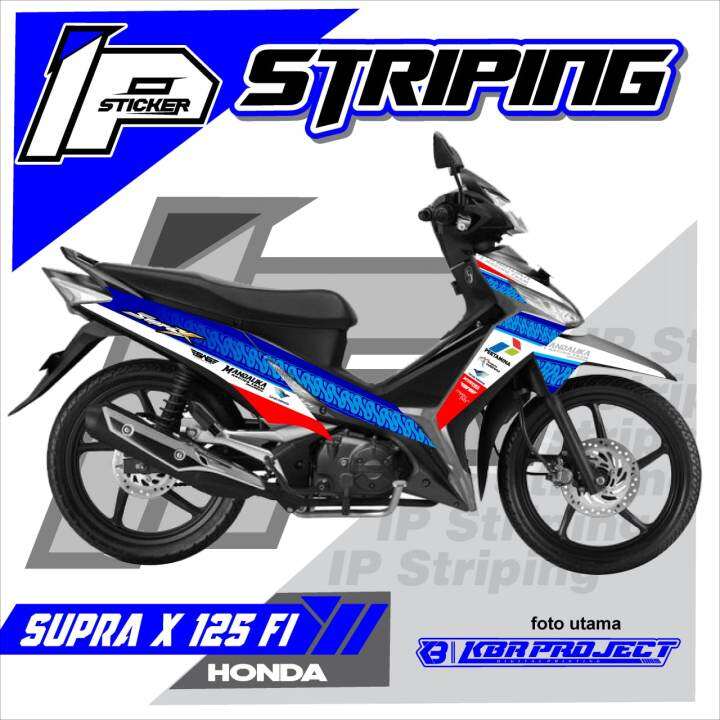 Striping SUPRA X 125 FI - Sticker Striping Variasi List HONDA SUPRA X ...