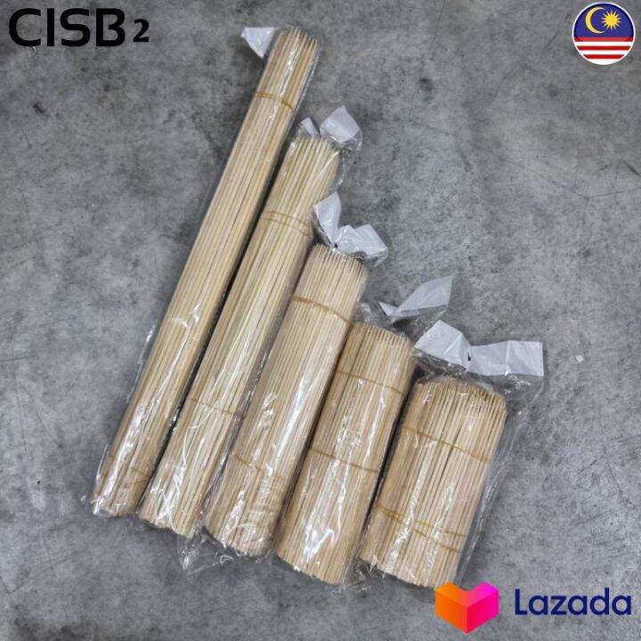 Disposable Bamboo Skewers Satay Stick Sticks 45/35/30/25/20/15 cm | Lazada