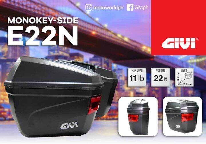 Box Motor Samping Givi E22N | Box Touring Box Samping E22 cocok untuk ...