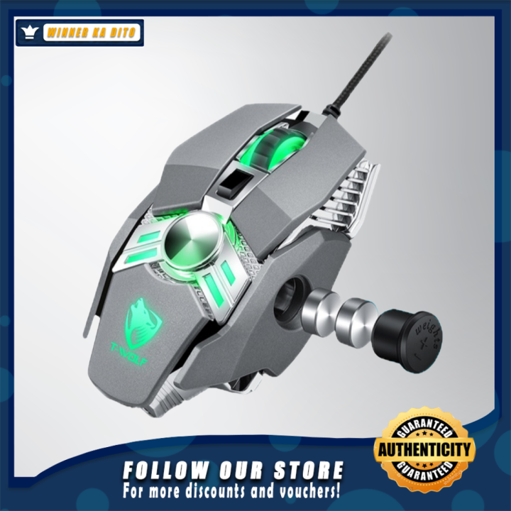 T-WOLF V10 Computer USB wired gaming mouse | Lazada PH