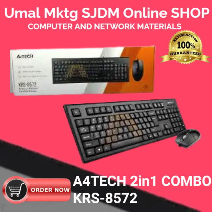 A4Tech KRS-8572 USB Keyboard and Mouse Combo Kit | Lazada PH