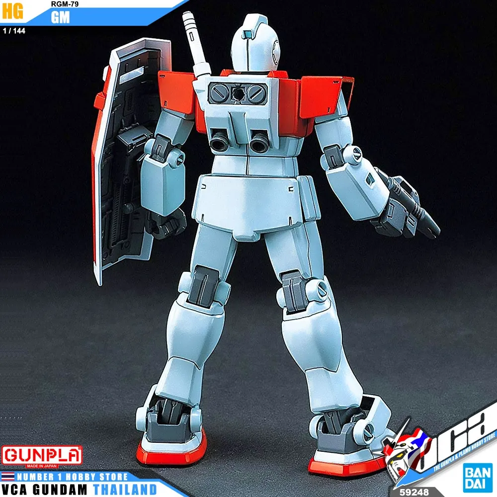 BANDAI GUNPLA HIGH GRADE UNIVERSAL CENTURY HGUC HG 1/144 RGM-79 GM ...