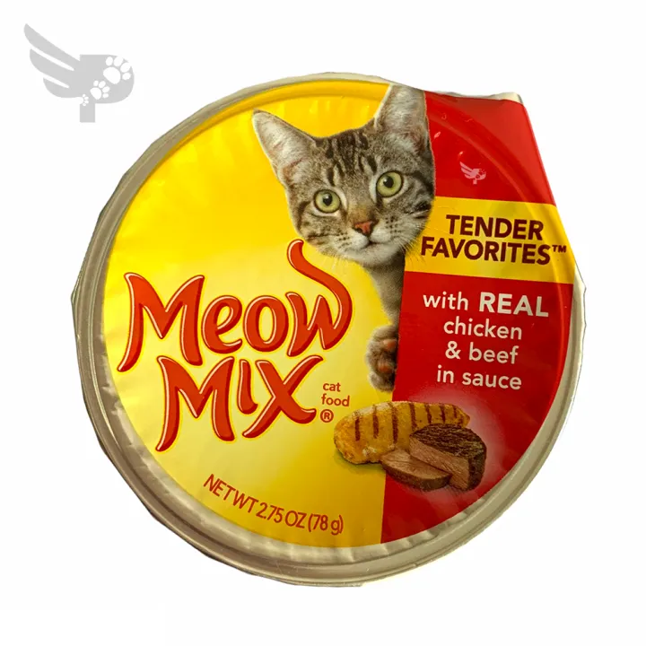 Meow Mix Tender Favorites 78g - with Real Chicken & Beef in Sauce - Cat ...