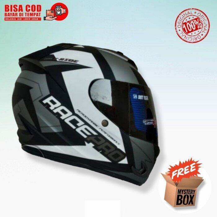 [COD]Helm GM X-Ride Gunmet/silver original- Helm GM Full Face original ...