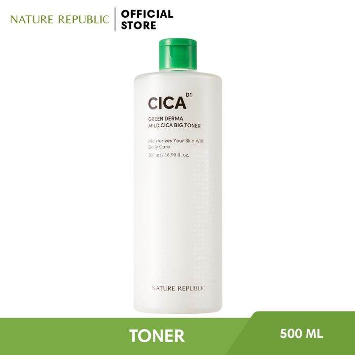 NATURE REPUBLIC GREEN DERMA MILD CICA BIG TONER | Lazada PH