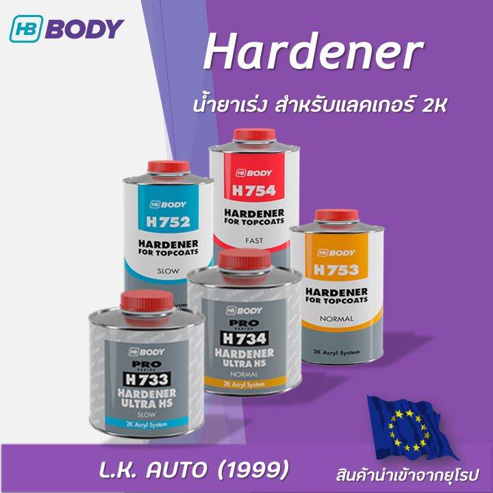น้ำยาเร่ง Hardener สำหรับแลคเกอร์ 2K ยี่ห้อ HB BODY | Lazada.co.th