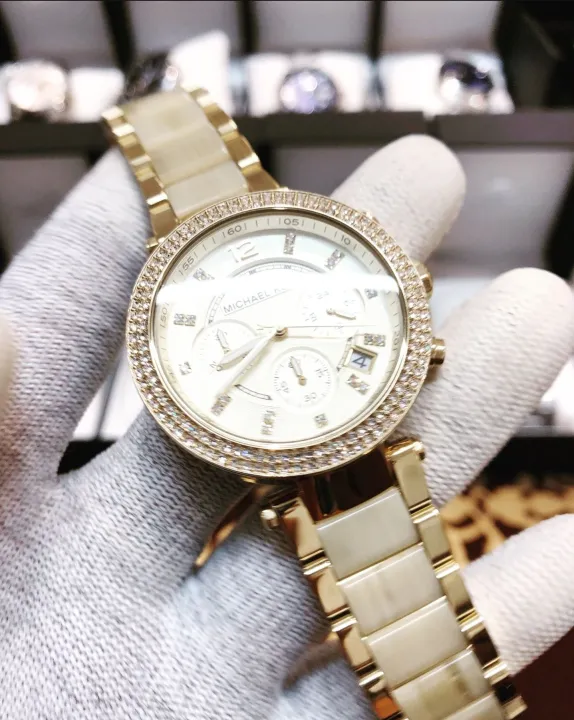 Guaranteed Authentic Michael Kors MK5632 Women's Parker Analog Display ...