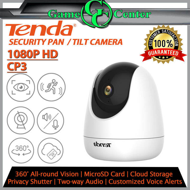 TENDA CP3 1080P 2MP SECURITY PAN TILT CAMERA 360° All-round Vision ...