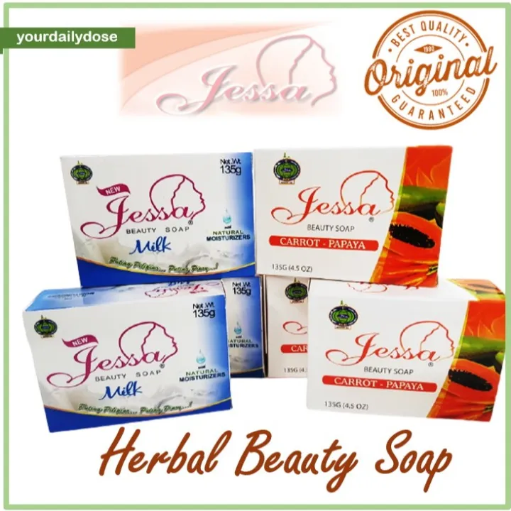 [ORIGINAL] Jessa Beauty bar soap 135g MILK | PAPAYA | Lazada PH