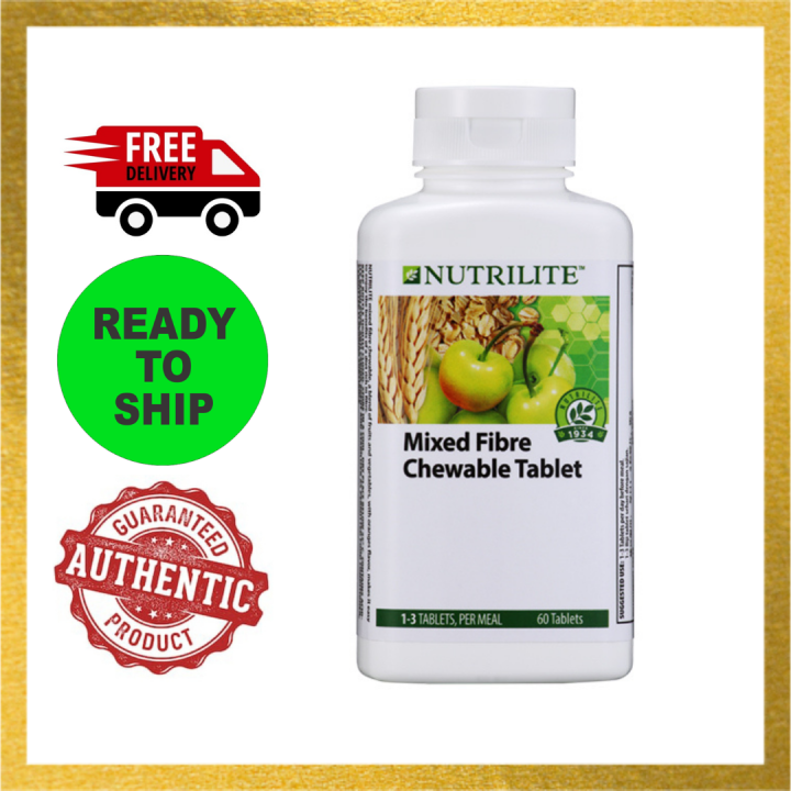 Amway Nutrilite Mixed Fibre Chewable Tablet (60 tab) 100% Amway ...