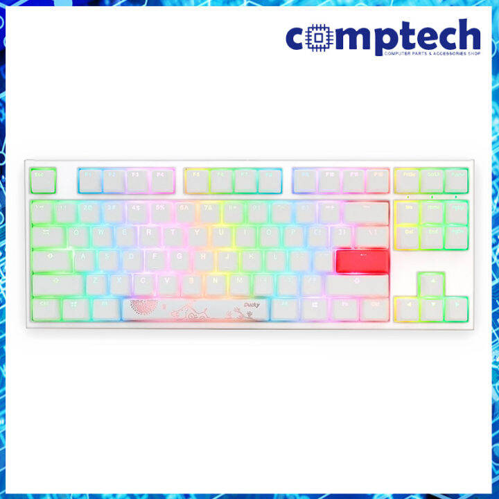 Ducky One 2 RGB TKL White - MX Brown / MX Blue / MX Silver / MX Red ...