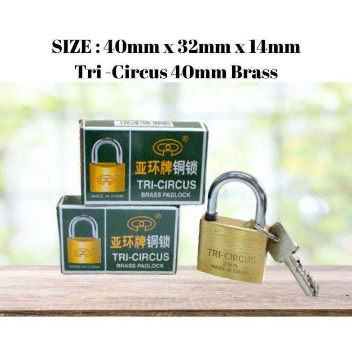 Brass padlock 40MM 亞環铜锁 #264 | Lazada