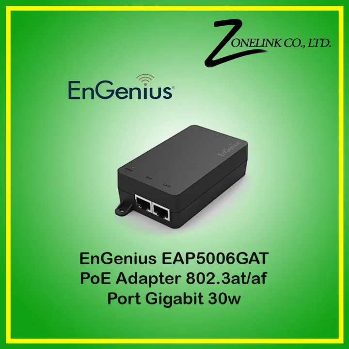 EPA5006GAT (ENGENIUS POE 802.3AT/AF GIGABIT POWER-OVER-ETHERNET ADAPTER ...