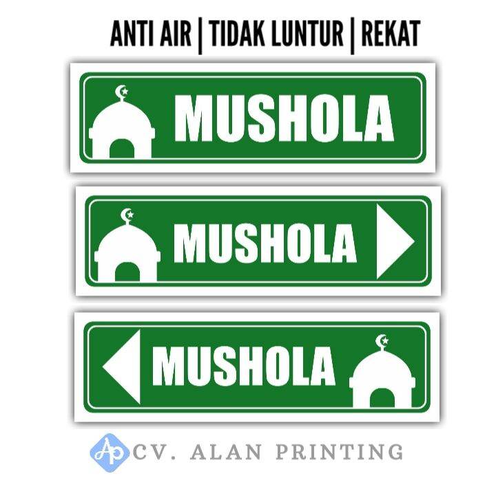 STIKER PETUNJUK MUSHOLA 20X6CM ST 9-11 | Lazada Indonesia