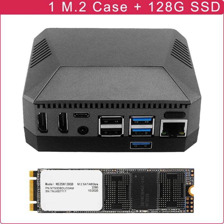 For Raspberry Pi 4 Argon M.2 Aluminum Case SATA SSD to USB 3.0 Adapter ...