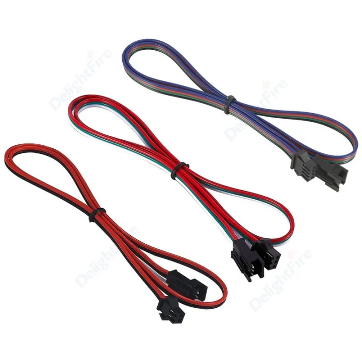 2pin 3pin 4pin SM Extension Connector Cable 22 20AWG Electrical Copper ...