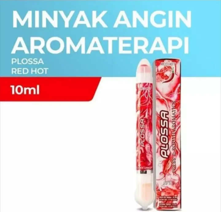PLOSSA RED HOT PRESS & SOOTHE AROMATICS 10 ml (Inhaler 2ml Rool on 8ml ...