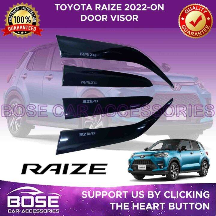 High Quality Injection Type Toyota Raize 2022 - 2023 ON Door Visor ...