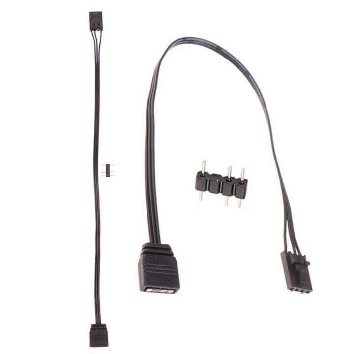 for 4PIN RGB to Standard ARGB 3-Pin 5V Adapter Connector RGB Cable 25cm ...