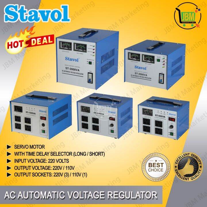 Stavol Automatic Voltage Regulator (AVR) 500 Watts - 3000 Watts with ...