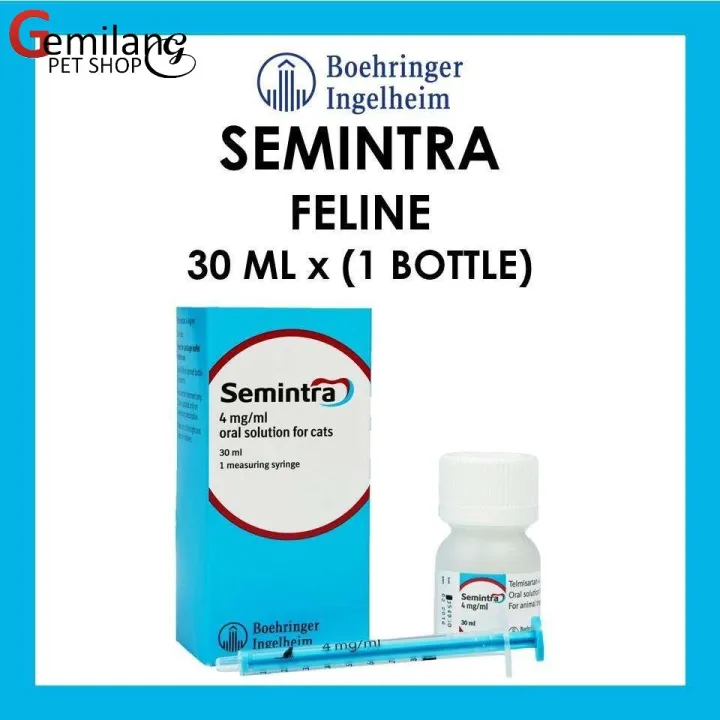 SEMINTRA 4mg/ml oral solution for cats 30ml - treat hypertension ...