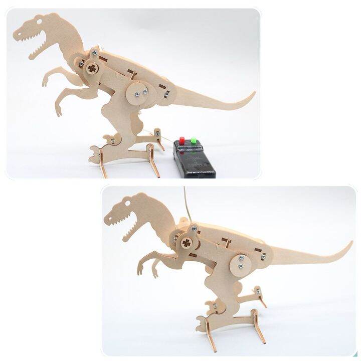 ไดโนเสาร์ DIY T Rex โมเดล3D ต้นกำเนิดของเล่นวิทยาศาสตร์พื้นฐานสำหรับเด็กผู้ชายการคลานไฟฟ้าโมเดล ...