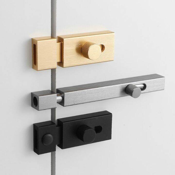 Punch-free Rotate Bolt Latch, aluminum alloy Thick Anti-theft Security ...