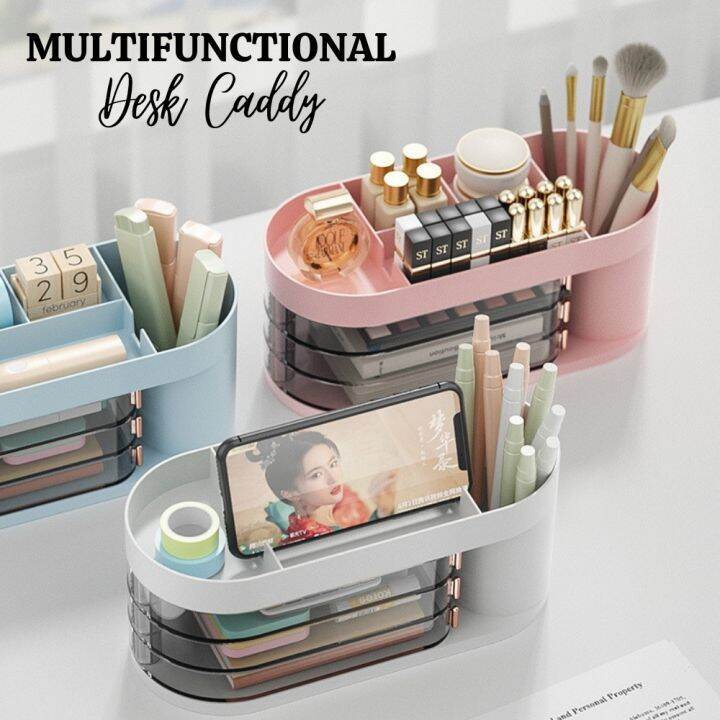 ACTIVEBAE Multifunctional Desk Caddy Phone Holder Desktop Storage ...