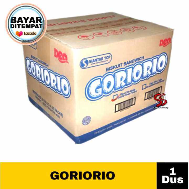 1 Dus Goriorio Biskuit Sandwich Rasa Vanila Isi 160 Pcs | Lazada Indonesia