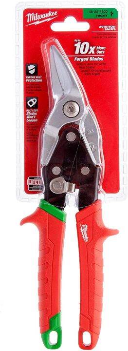 Milwaukee 48-22-4520 Right Cutting Aviation Snips, 10 Inch | Lazada