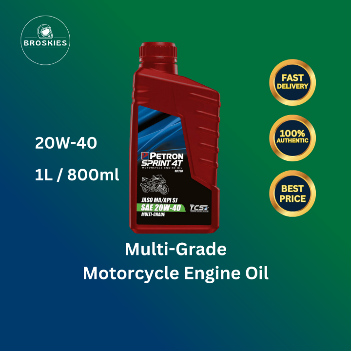 Petron Sprint4T SR200 Multi-Grade Motorcycle Engine Oil SAE 20W-40 ...