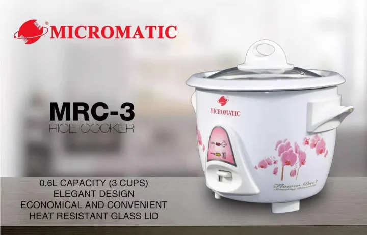 Micromatic Rice Cooker 0.6 Liters #MRC-3 | Lazada PH