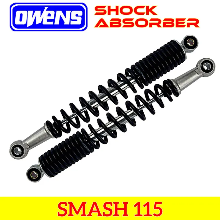 SMASH 115 Black Matte Owens Motorcycle Rear Shock Absorber (Pair ...