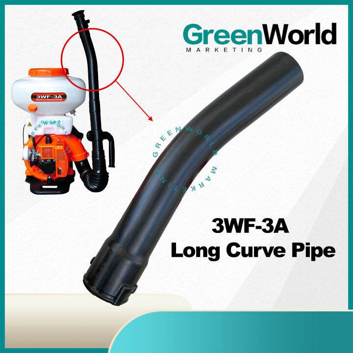 3WF-3A Long Curve Pipe Joint Mesin Sembur Padi Mist Blower 3WF-3A Pam Racun Ogawa Kasei Victa ...