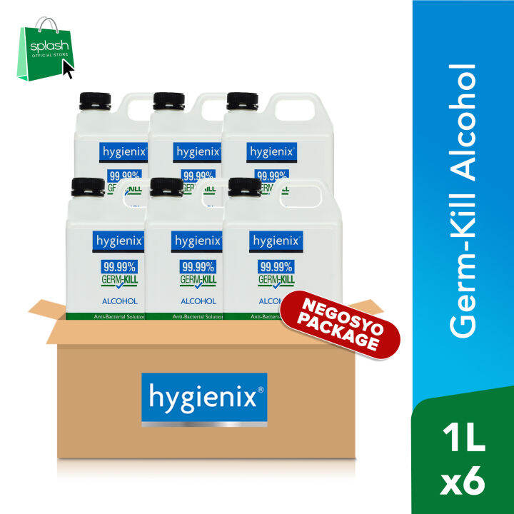 Hygienix Germ Kill Alcohol 1 Liter NO Pump (1 case) | Lazada PH