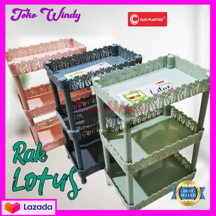 Rak Korea/Rak Clio Lotus Kotak/Rak Kosmetik Serbaguna/Tempat ...