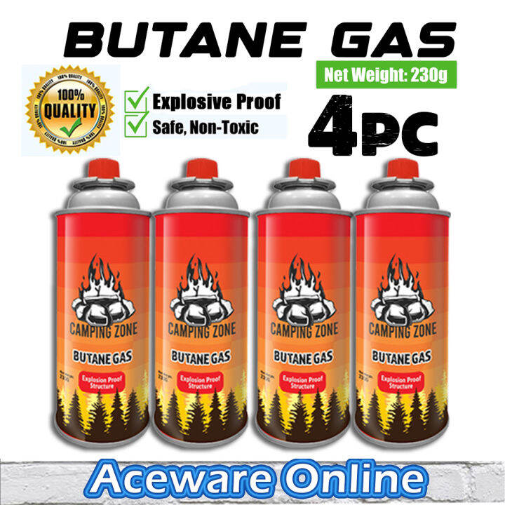 4PCS BUTANE GAS CARTRIDGE PORTABLE BUTANE GAS STOVE OUTDOOR CAMPING ...