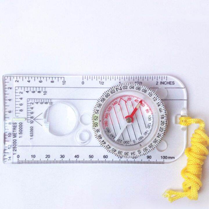 Drawing Scale Compass Folding Map Ruler Buckle Car Camping Hiking ...